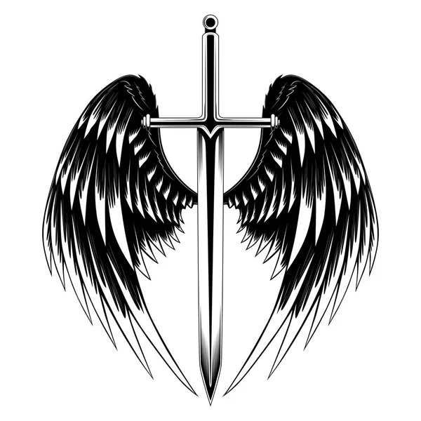 Angel sword vector Stock Vectors, Royalty Free Angel sword vector ...
