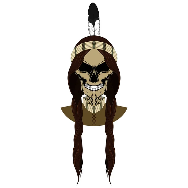 Calavera apache Imágenes Vectoriales, Gráfico Vectorial de Calavera ...