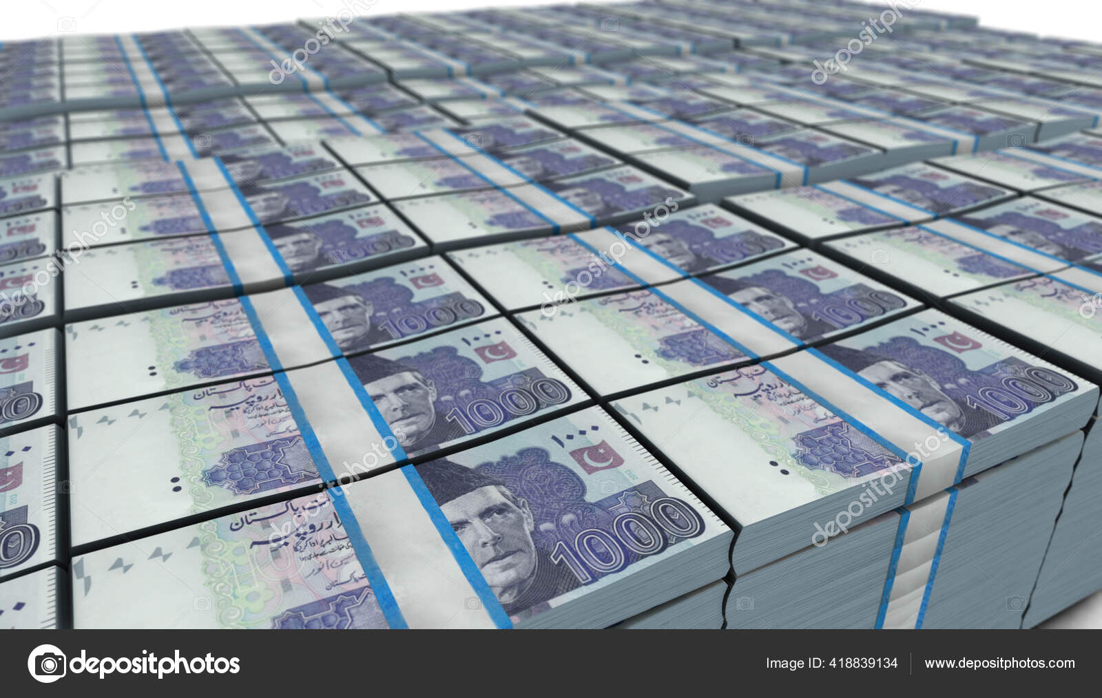 Large Stack 1000 Pakistan Rupee Banknote — Stock Photo © AhmedZaggoudi ...
