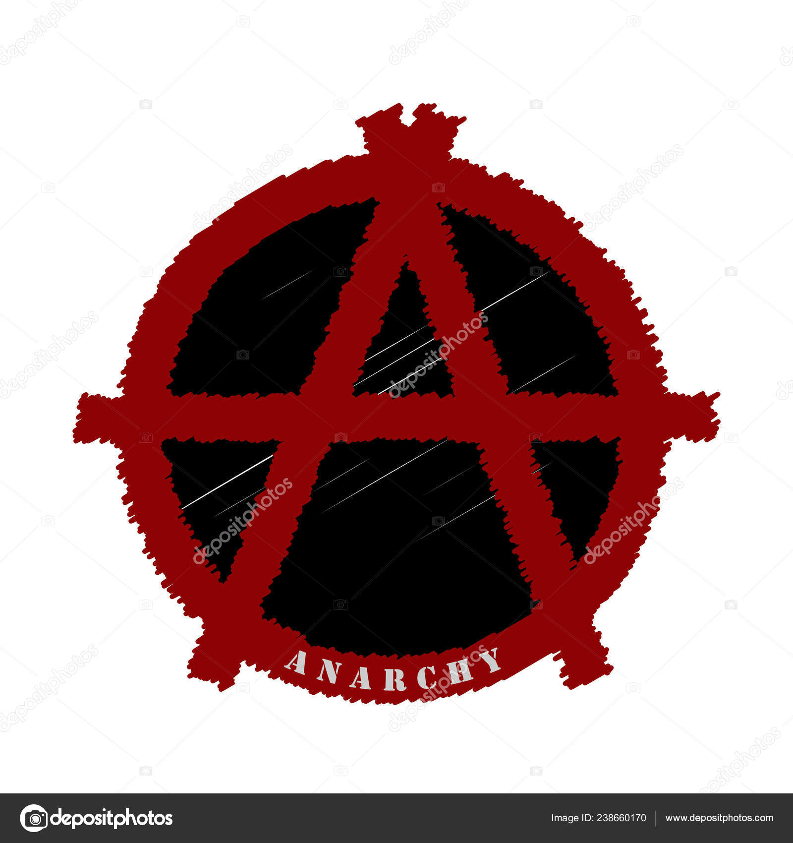 Sign Anarchy Vector Symbolism Anarchists Vector Stock Vector Image by ...