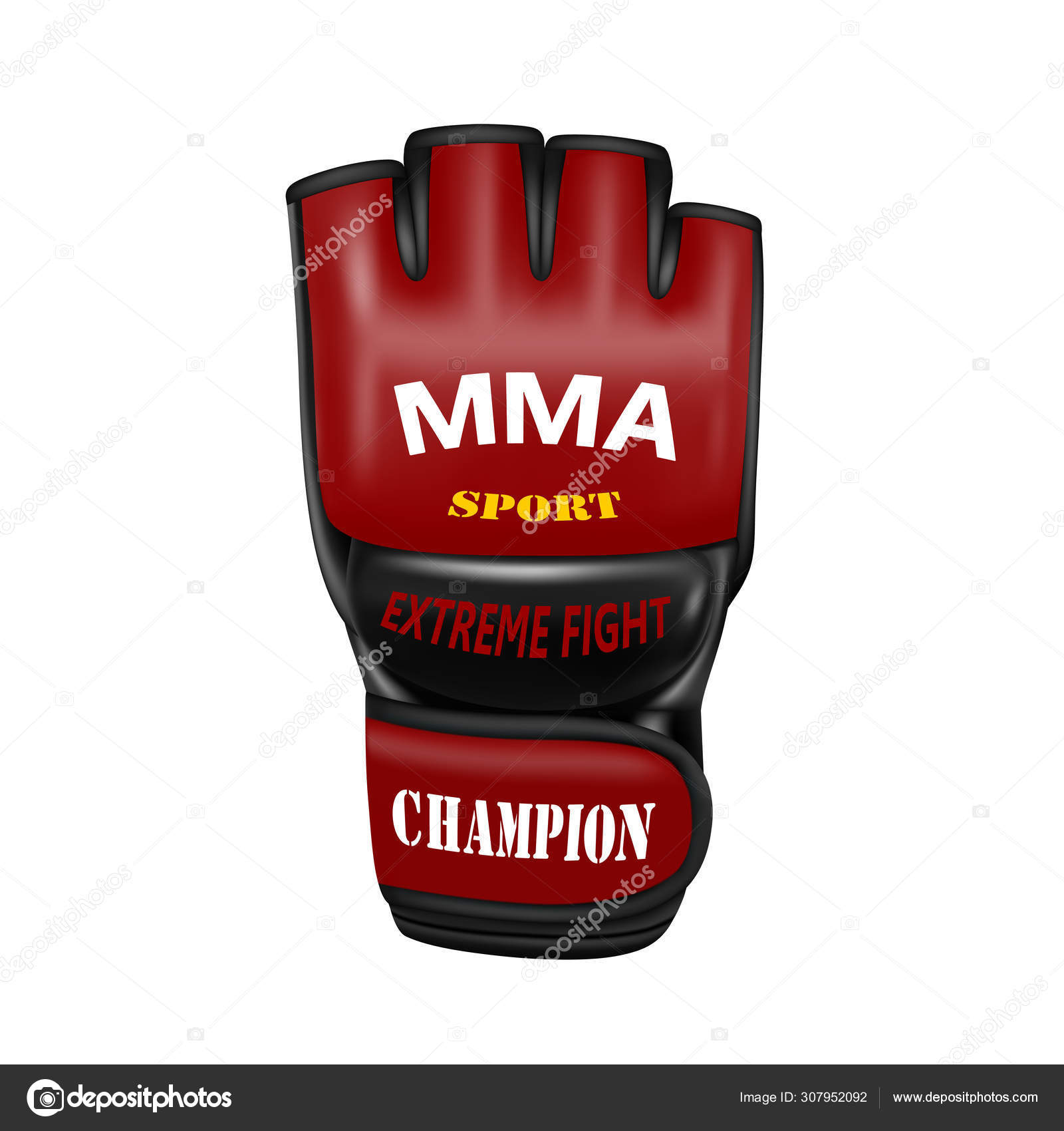 Mma Gloves Vector