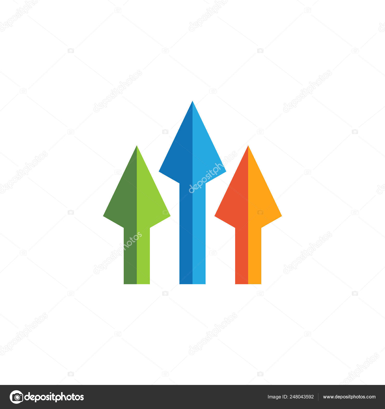 Modern Arrow Icon Logo Template Stock Vector Image by ©light.studio ...