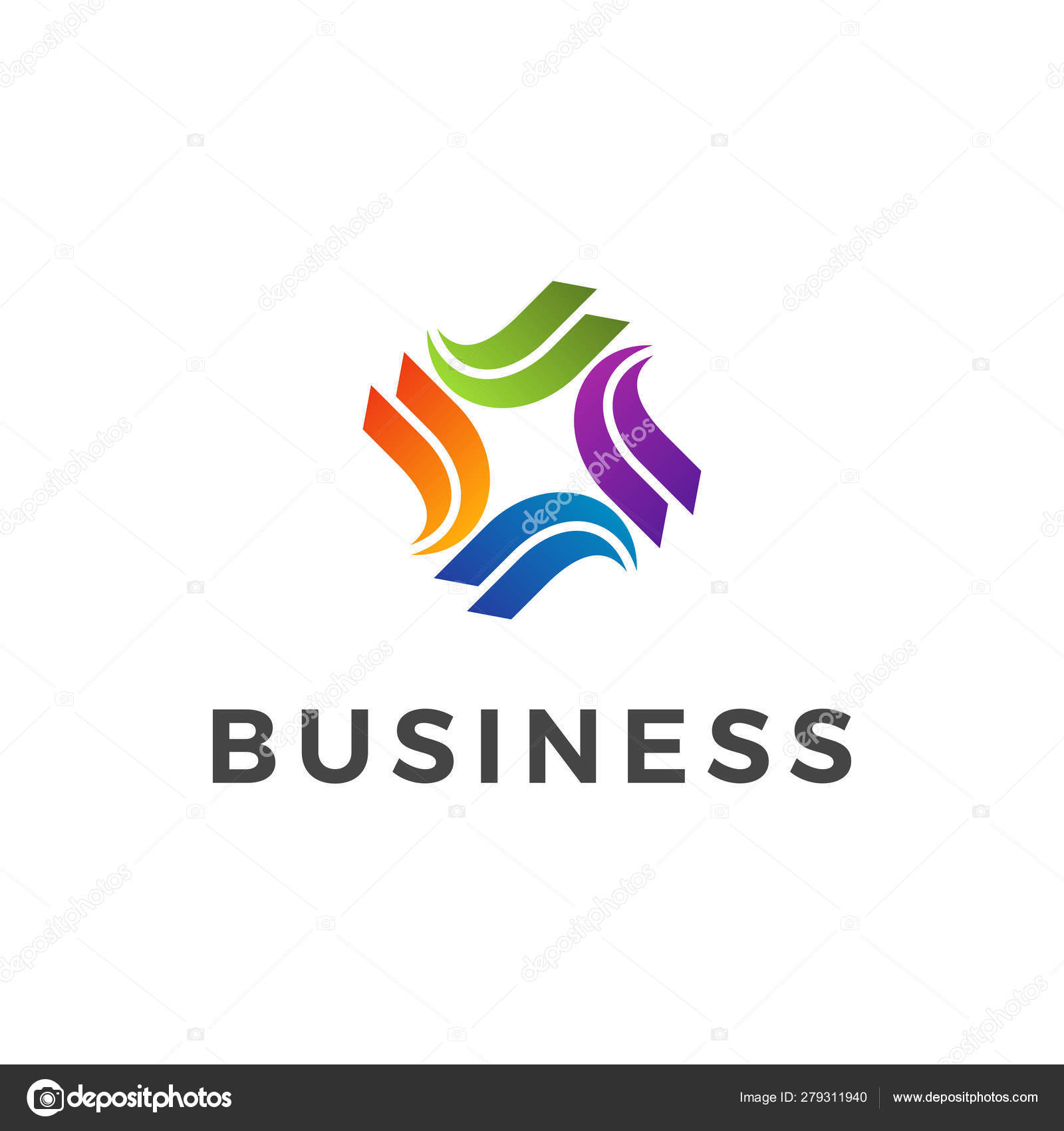 Modern Finance Business Logo Creative Innovation Rapid Growth Icon ...