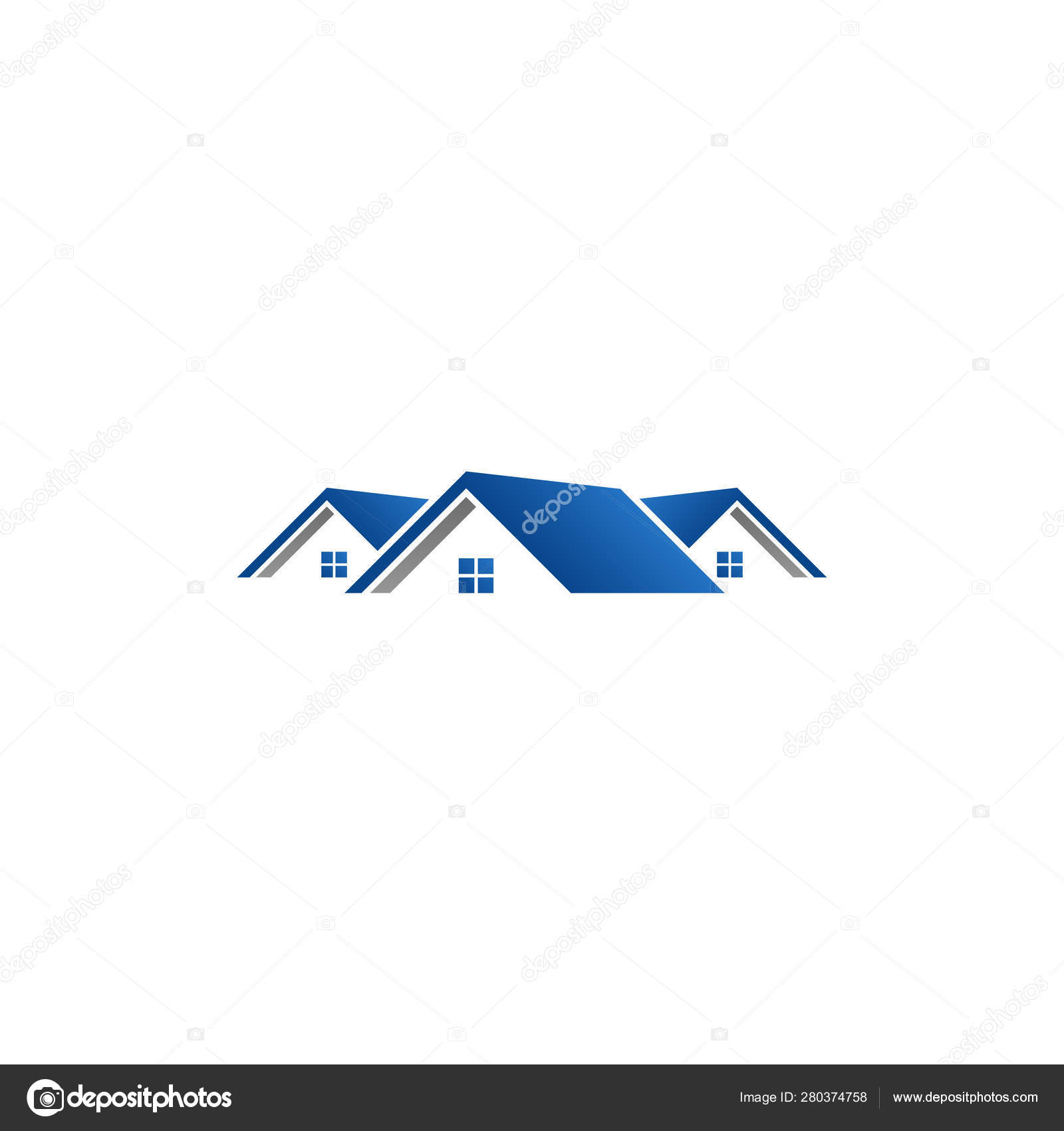 Real Estate Construction Logo Design Vector Template House Building ...