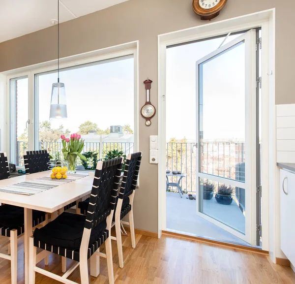 Banner Fancy Kitchen Interior Background Stock Photo by ...