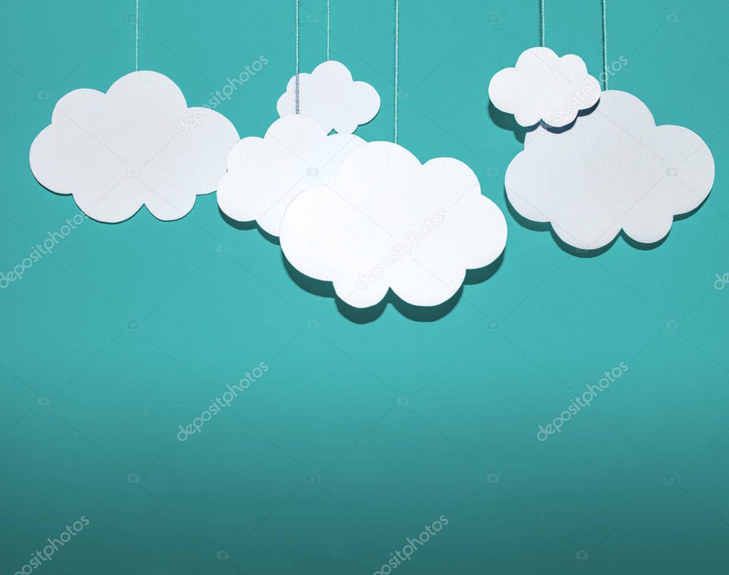 Clouds Paper Craft — Stock Photo © xdiver #283396510