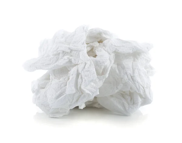 Crumpled tissue paper on white background Stock Photo by ©yothinpi ...