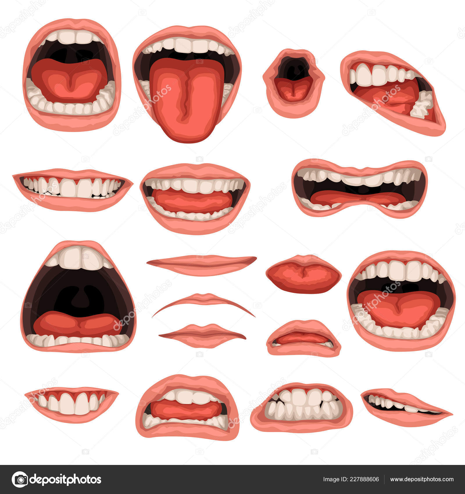 Man Mouth Vector