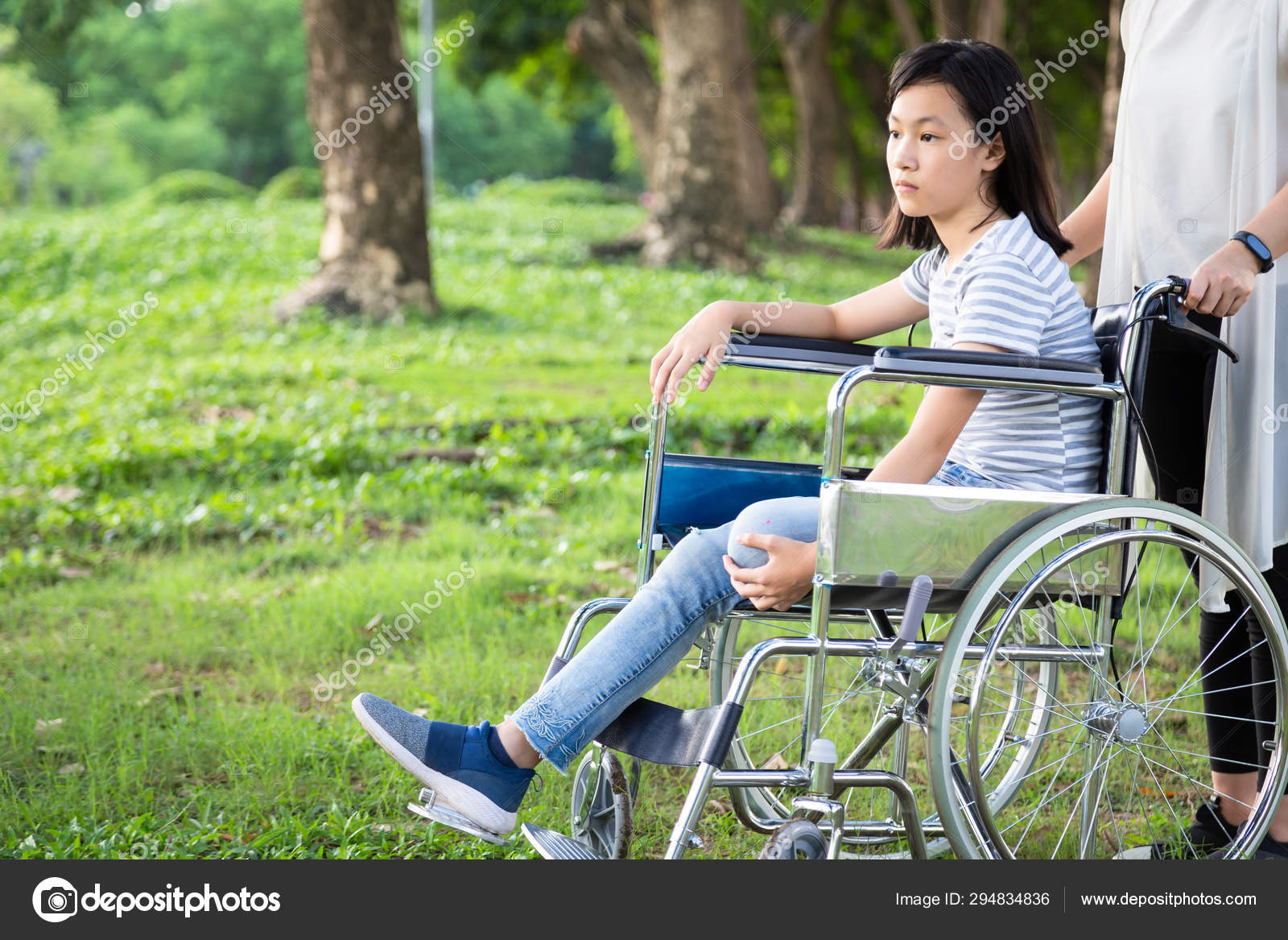 Sad Disabled Children