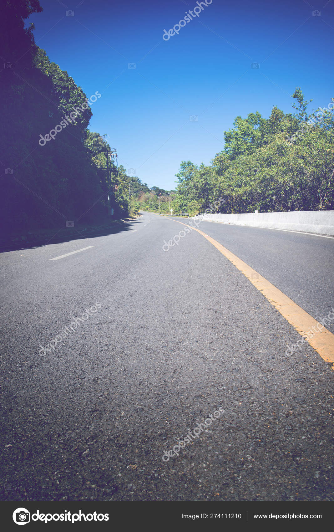 Mountain Road Side View