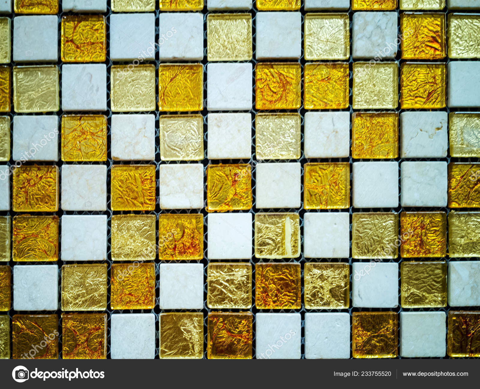 Wall Yellow and white tile, mosaic Stock Photo by ©Dimand27 233755520