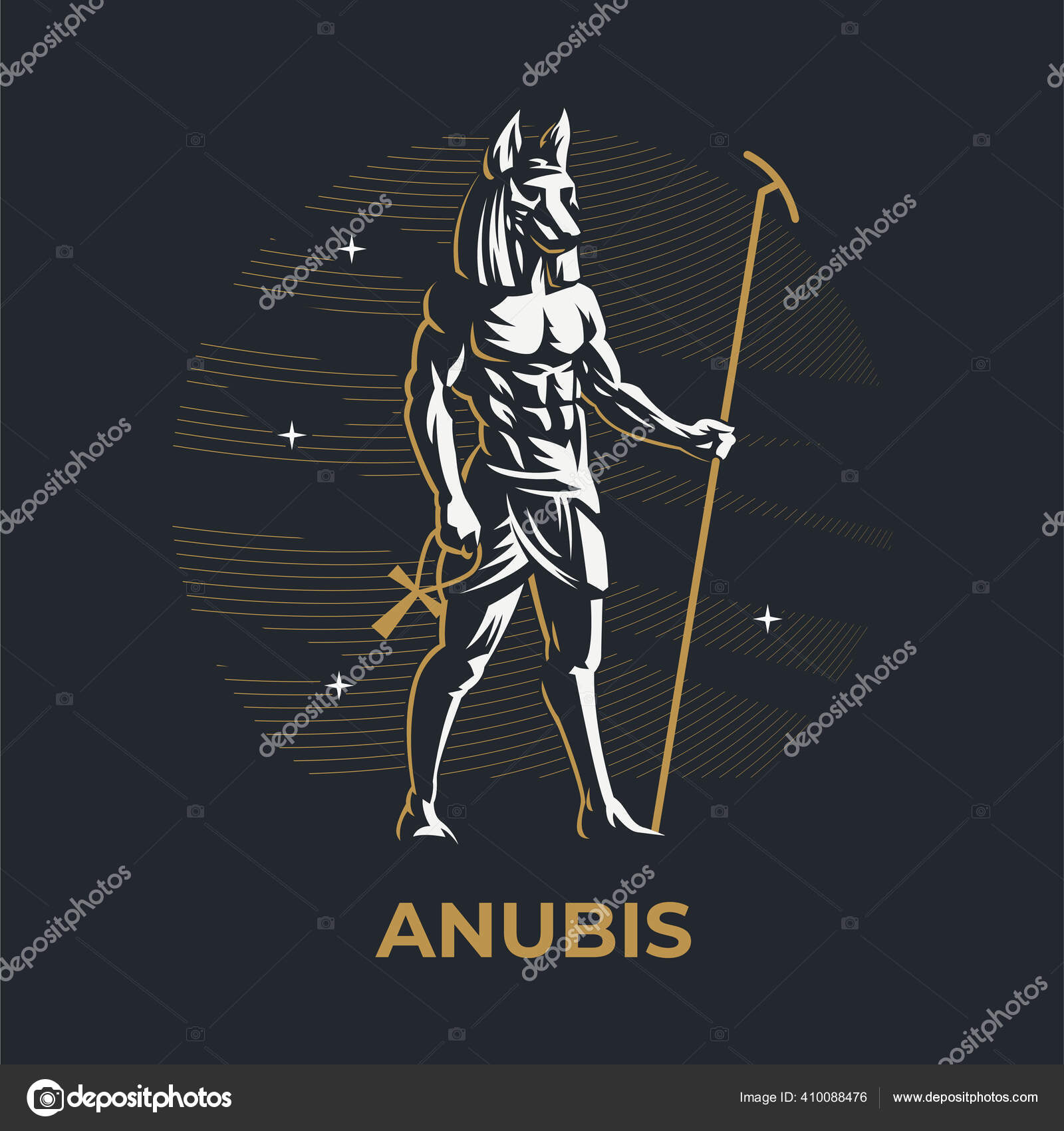 Symboles Du Dieu égyptien Anubis