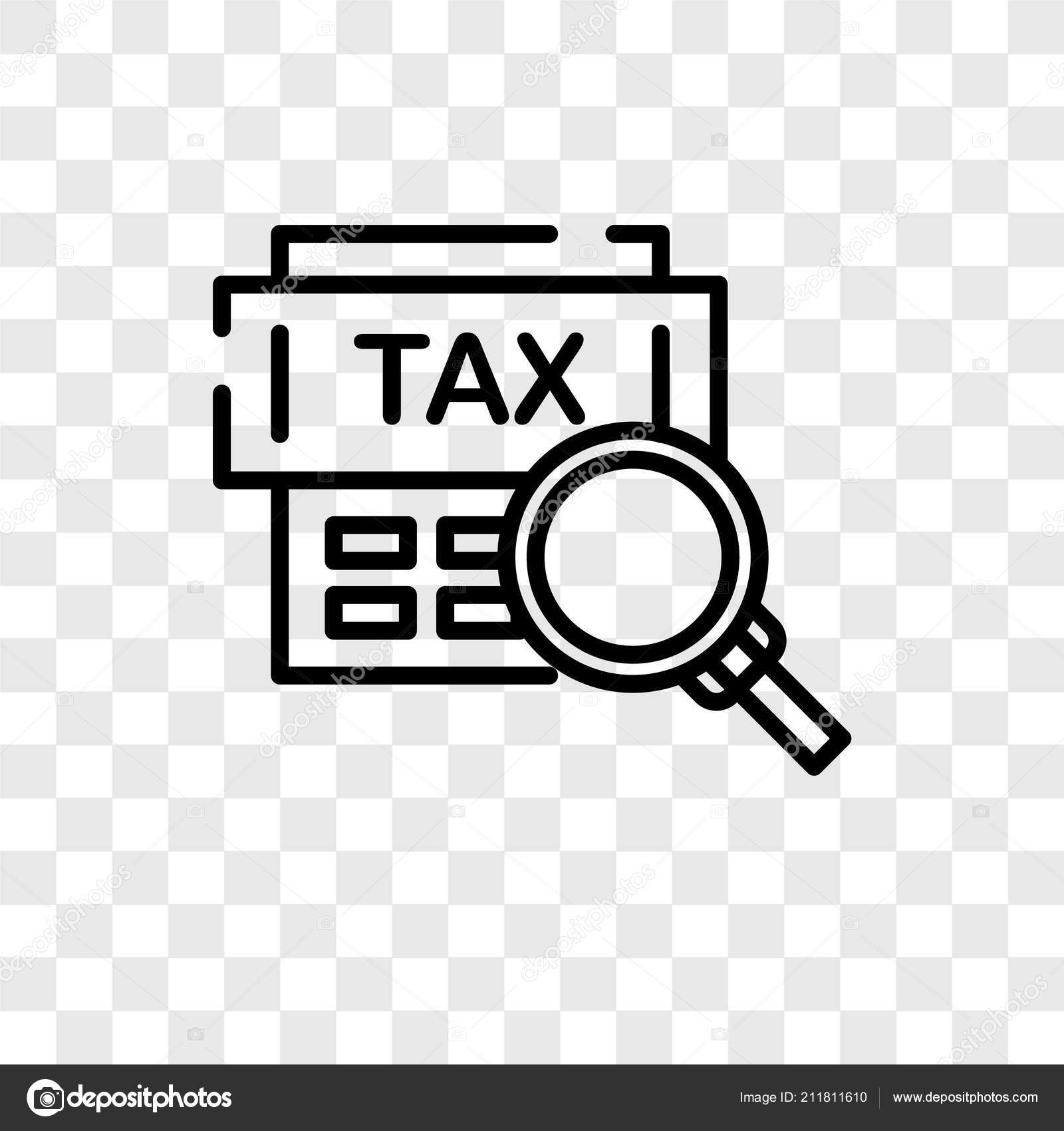 Taxes vector icon isolated on transparent background, Taxes logo design ...