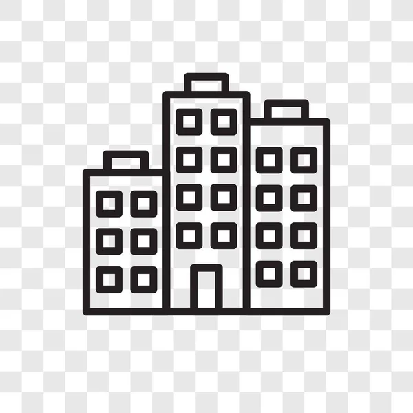 Building Vector Icon Isolated Transparent Background Building ...