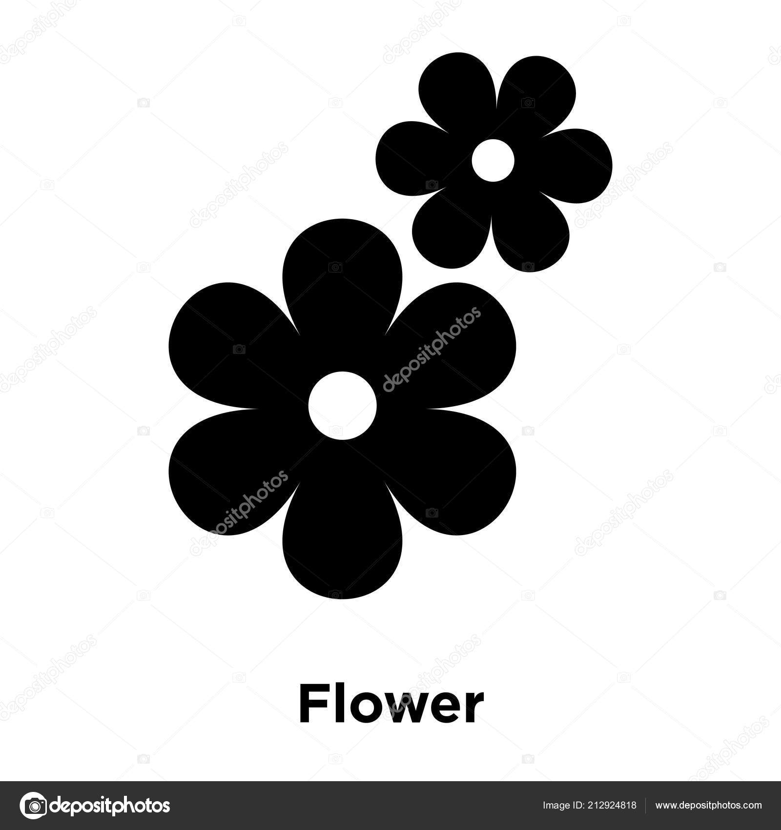 Black And White Flower Icon