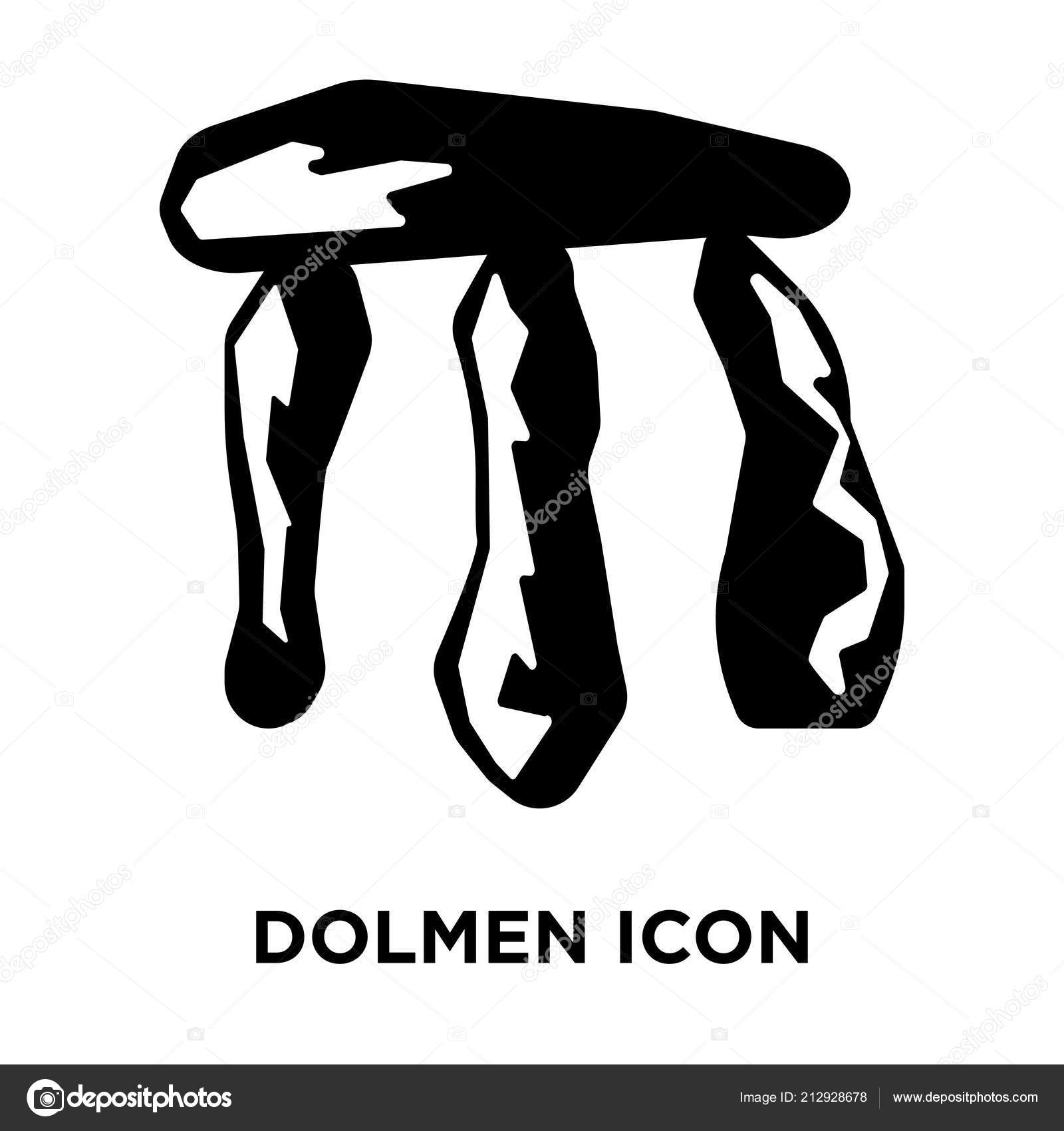 Dolmen Icon Vector Isolated White Background Logo Concept Dolmen Sign ...