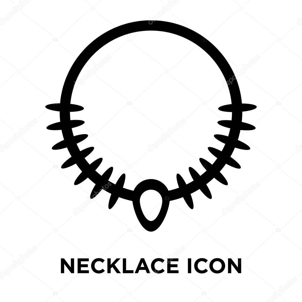 Collar icono vector aislado sobre fondo blanco, concepto de logotipo de ...
