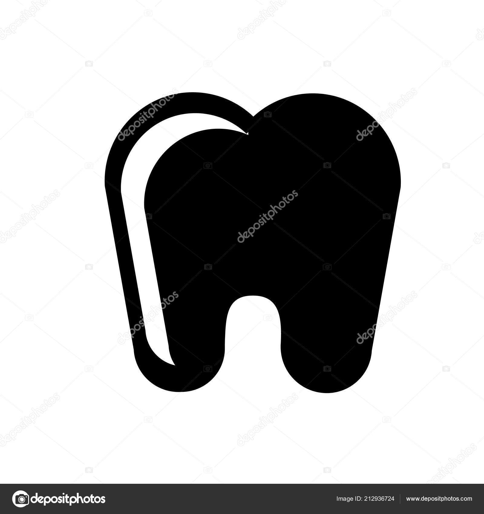 Molar Icon Vector Isolated White Background Logo Concept Molar Sign ...