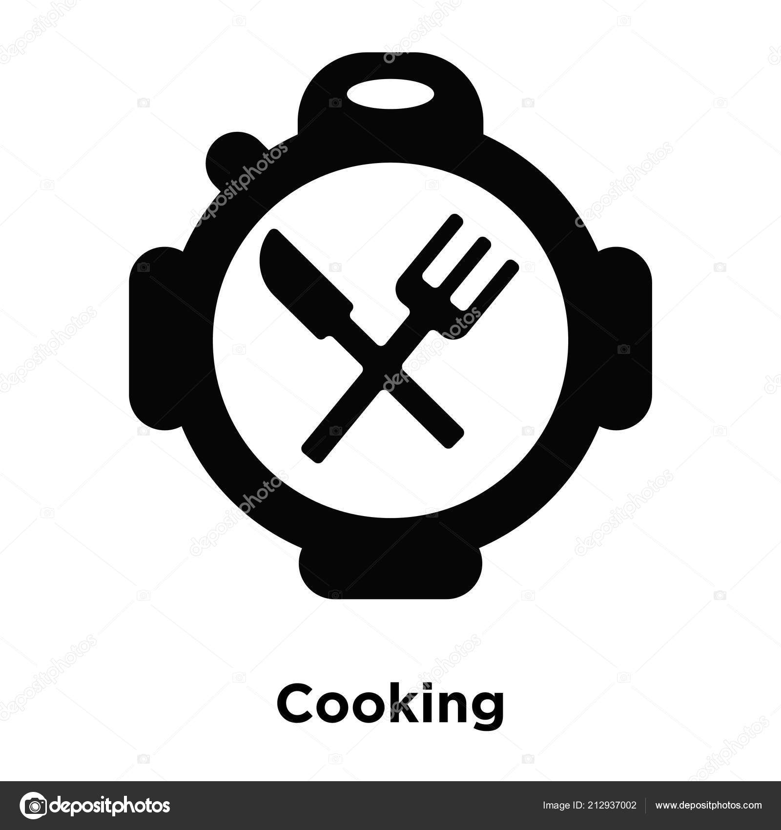 Cooking Icon Vector Isolated White Background Logo Concept Cooking Sign ...