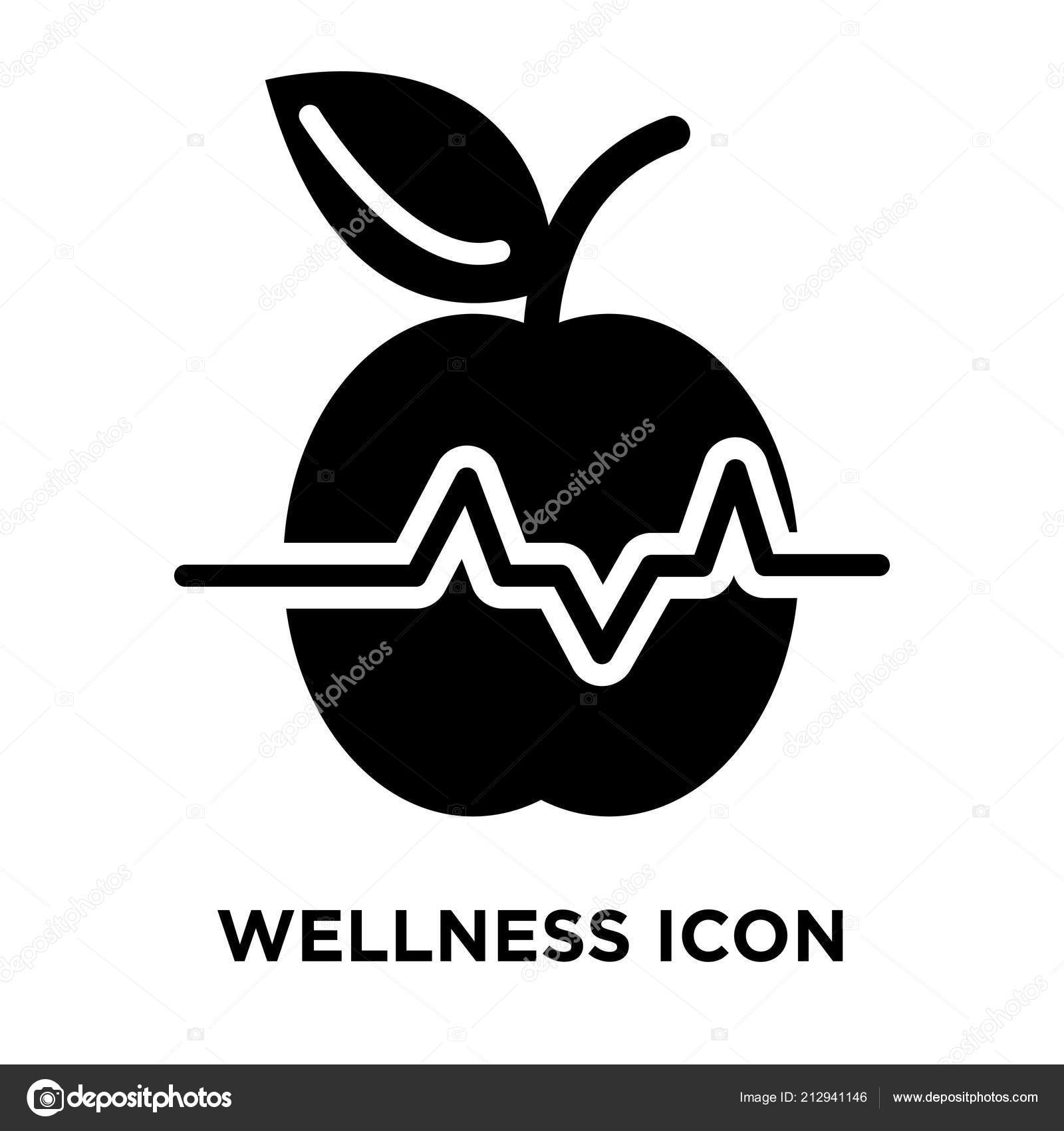 Wellness Icon Vector Isolated White Background Logo Concept Wellness ...