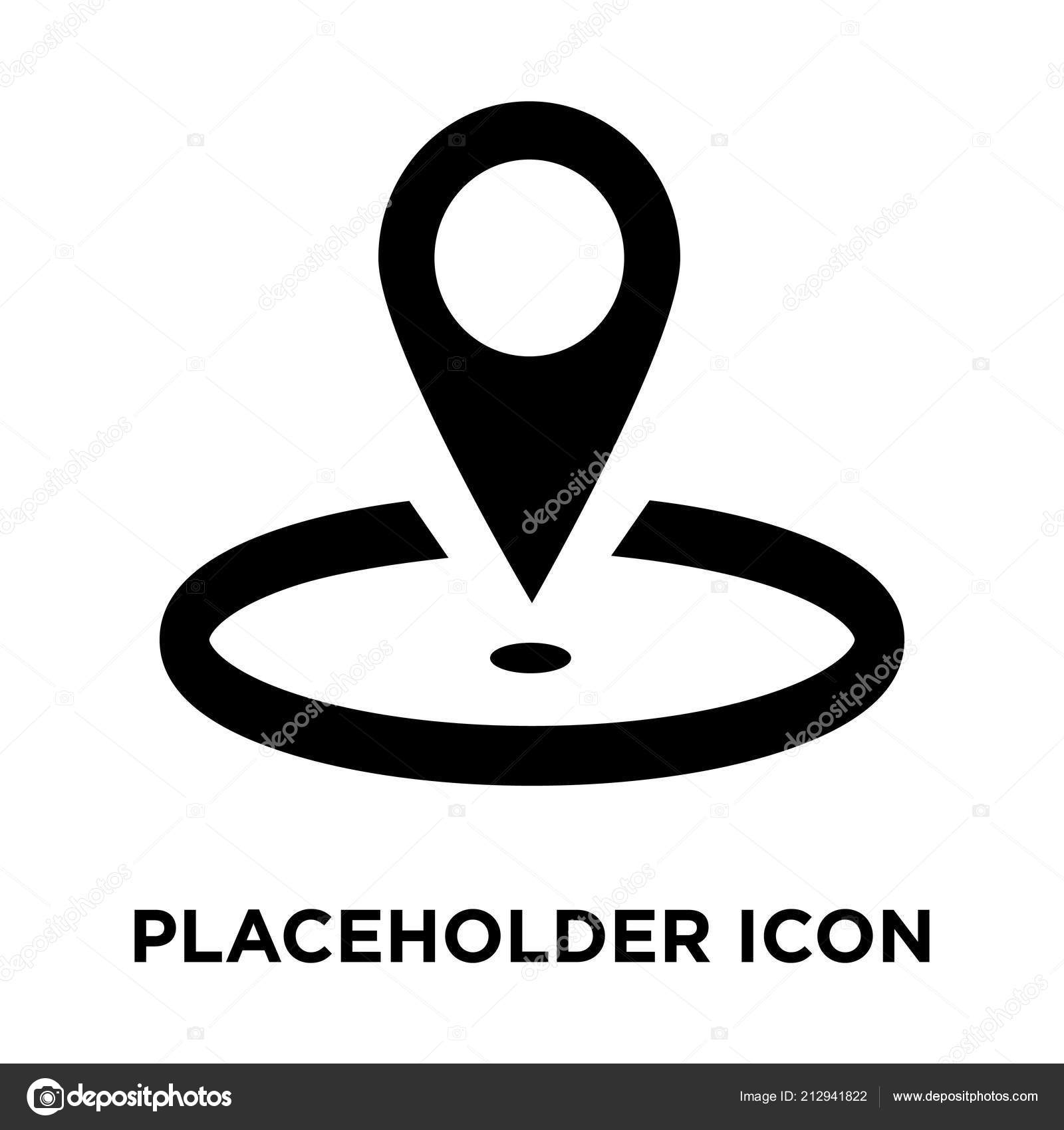 Placeholder Icon Vector Isolated White Background Logo Concept ...