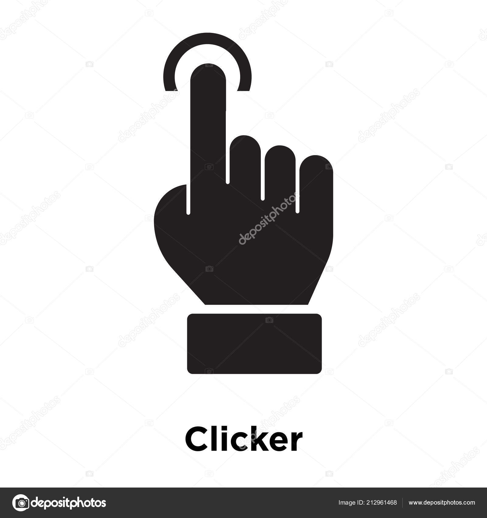 Clicker Icône Vecteur Isolé Sur Fond Blanc Concept Logo Clicker Vecteur ...