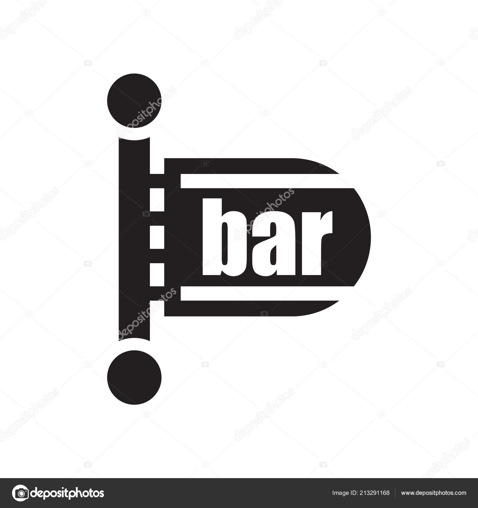 Bar Icon Vector Isolated White Background Bar Transparent Sign ...