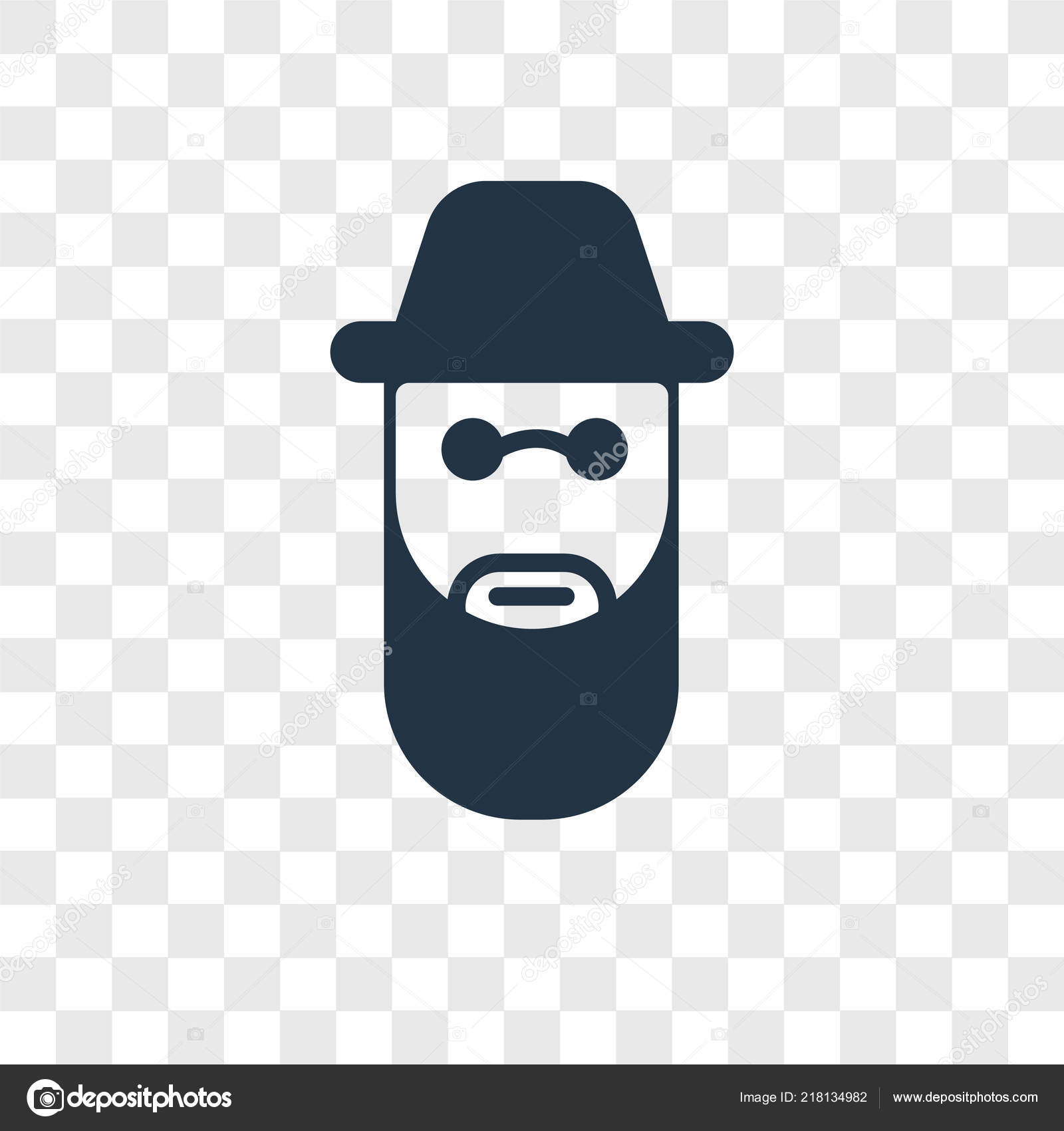 Rabbi Vector Icon Isolated Transparent Background Rabbi Transparency ...