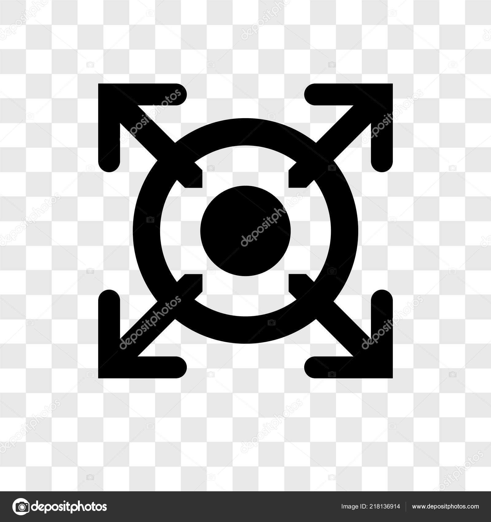 Expand Vector Icon Isolated Transparent Background Expand Transparency ...