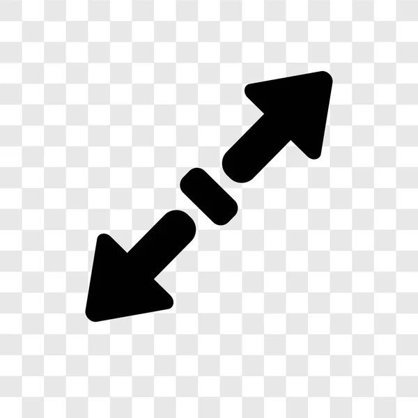 Diagonal Arrows Vector Icon Isolated Transparent Background Diagonal ...