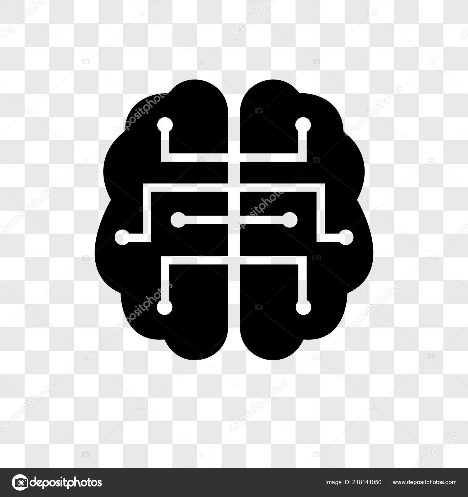 Icono Vector Inteligencia Artificial Aislado Sobre Fondo Transparente ...