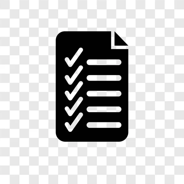 Check list vector icon isolated on transparent background, Check list ...