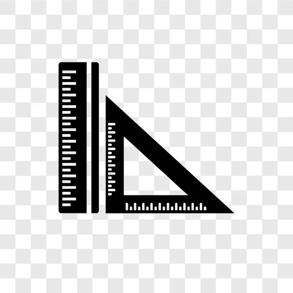 Ruler vector icon isolated on transparent background, Ruler ...