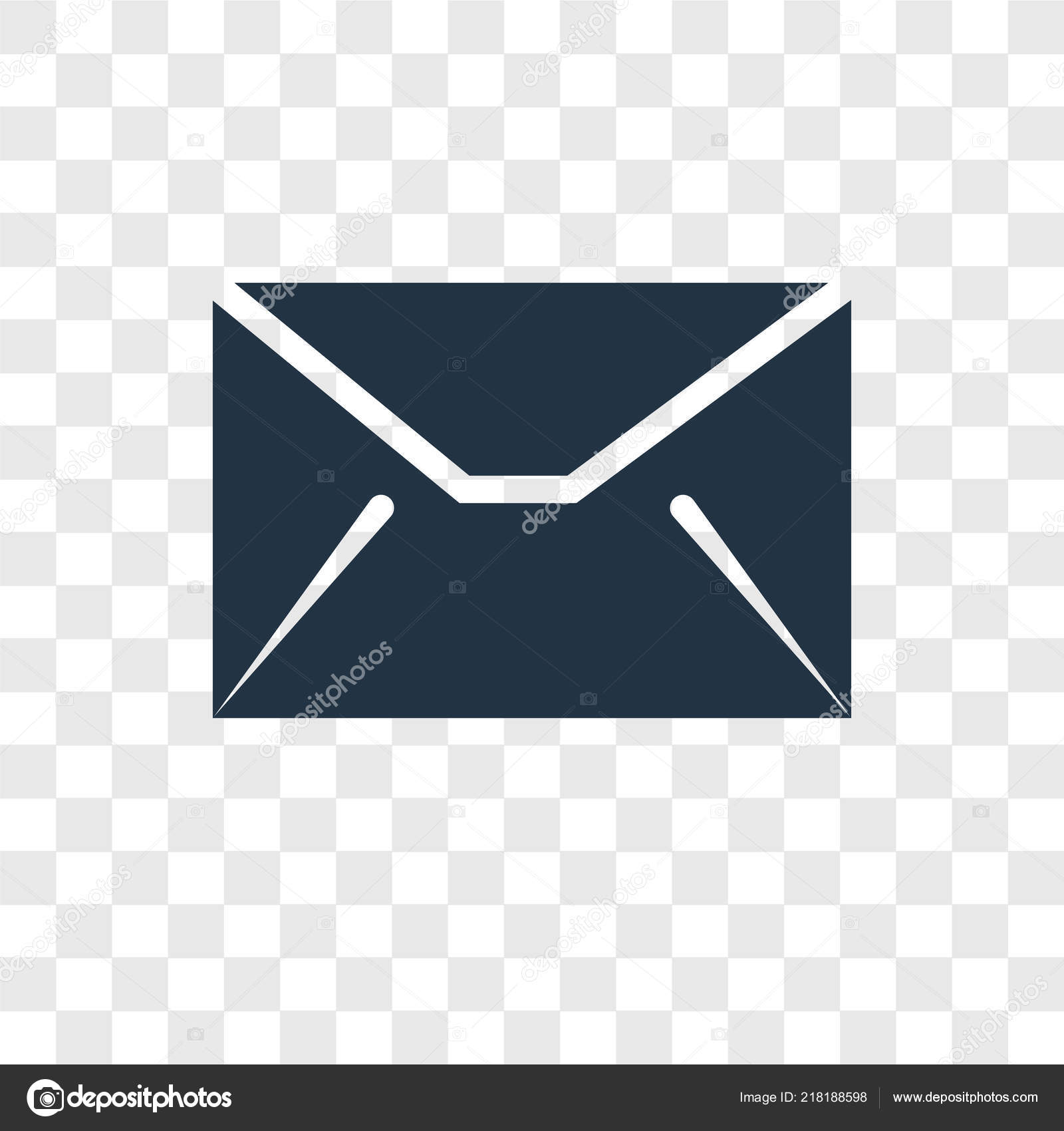 Message Icon Trendy Design Style Message Icon Isolated Transparent ...