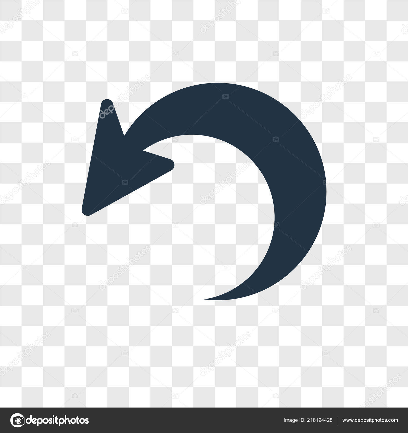 Volver Icono Vectorial Aislado Sobre Fondo Transparente Icono Vector