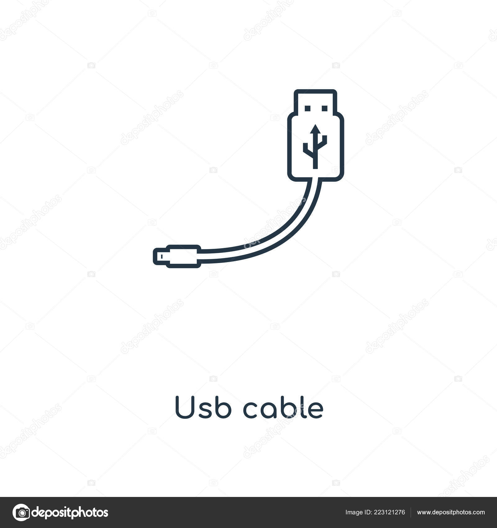 Usb Cable Logo Battery Charger Electrical Cable Computer Icons USB