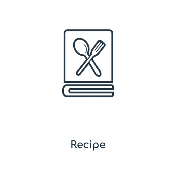 icono de la receta en el estilo de diseño de moda. icono de la receta ...