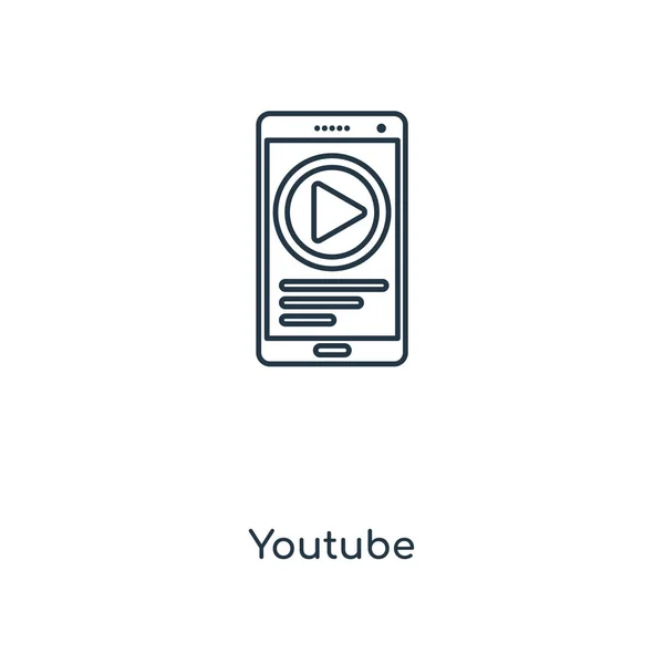 Youtube Icon Trendy Design Style Youtube Icon Isolated Transparent ...