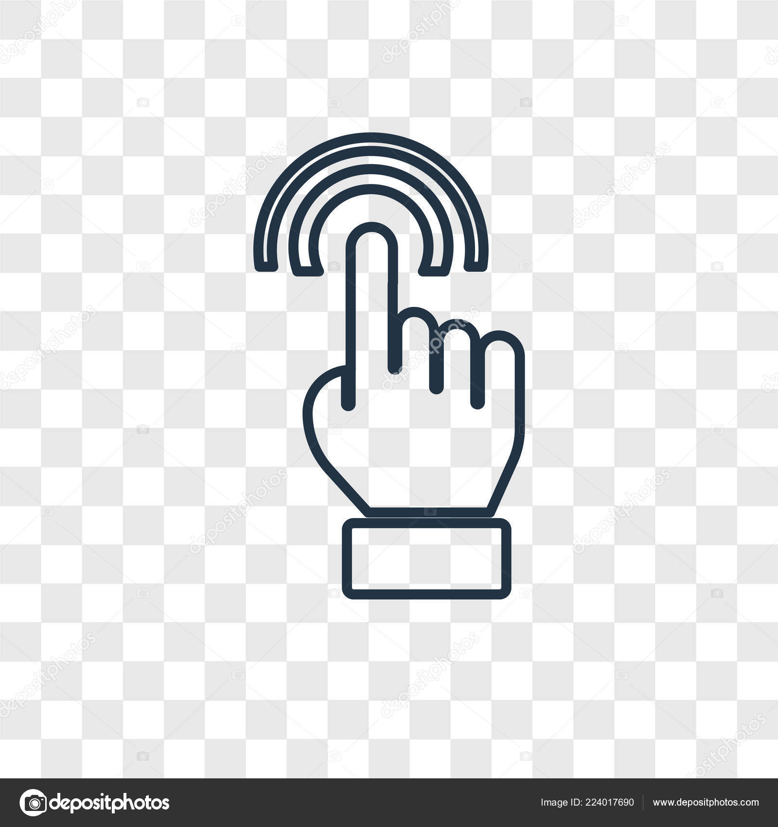 Clicker Icon Trendy Design Style Clicker Icon Isolated Transparent ...