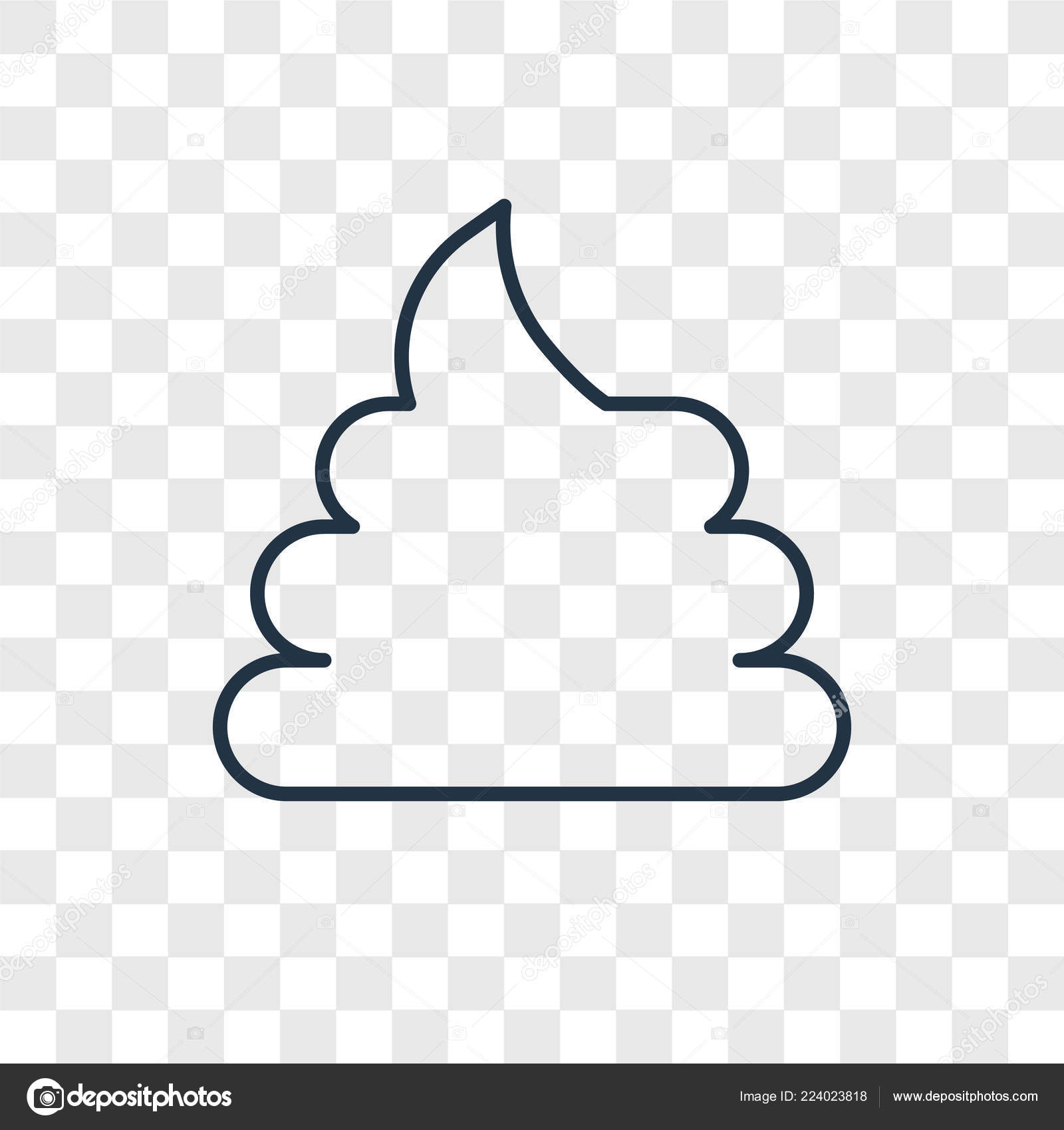 Poo Icon Trendy Design Style Poo Icon Isolated Transparent Background ...