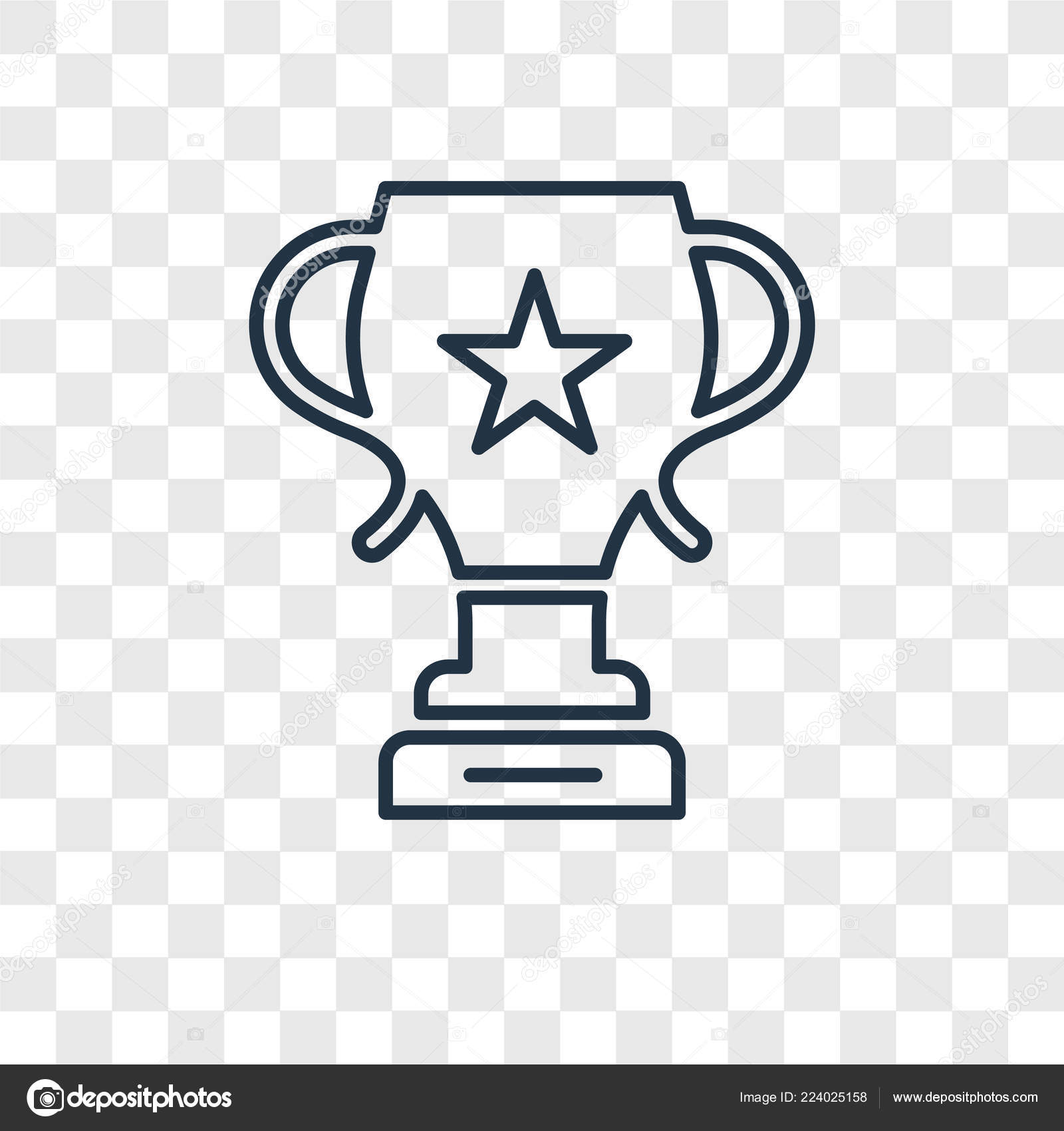 Trophy Icon Trendy Design Style Trophy Icon Isolated Transparent ...