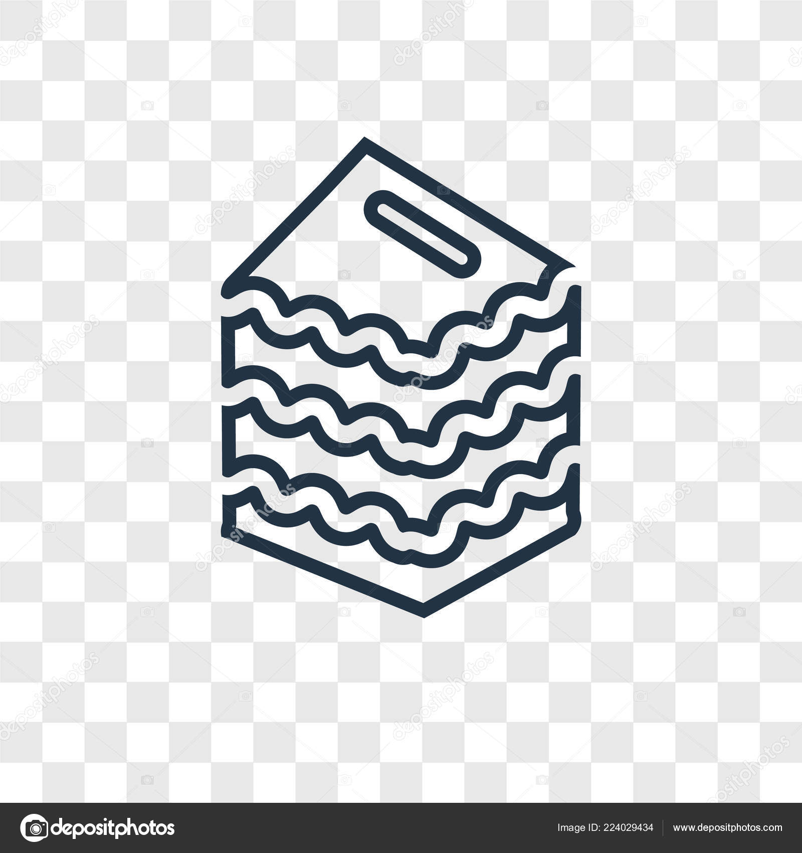 Lasagne Icon Trendy Design Style Lasagne Icon Isolated Transparent ...