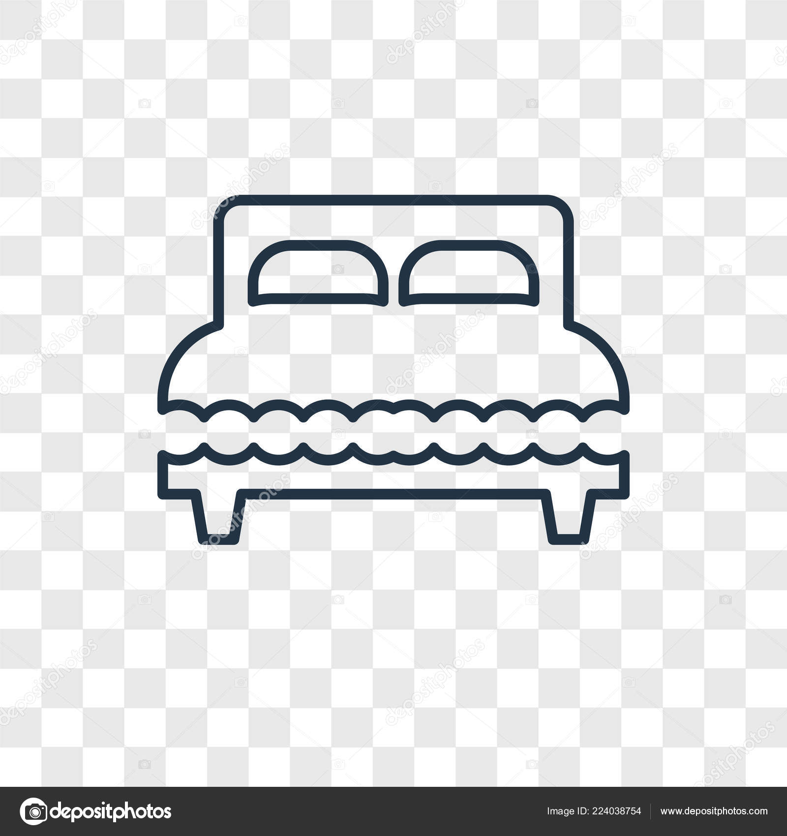 Bed Icon Trendy Design Style Bed Icon Isolated Transparent Background ...