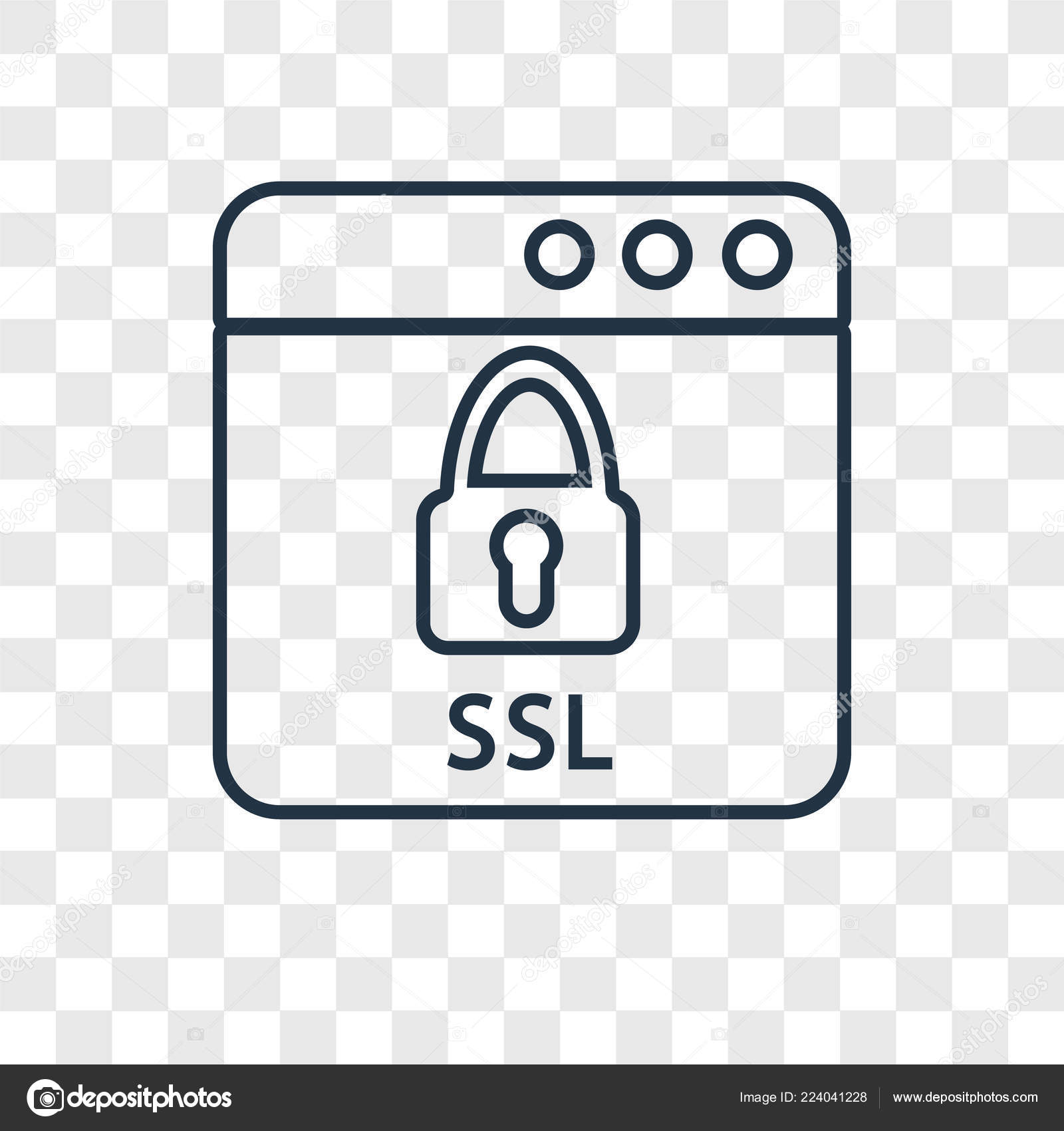 Ssl Icon Trendy Design Style Ssl Icon Isolated Transparent Background ...