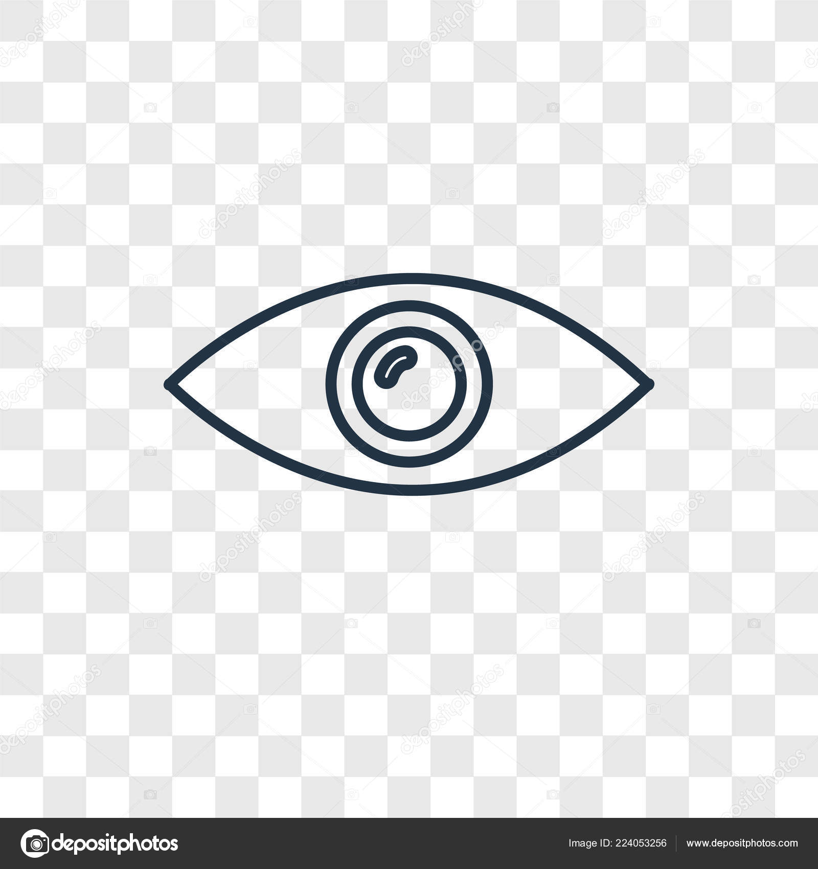 Vision Icon Trendy Design Style Vision Icon Isolated Transparent ...