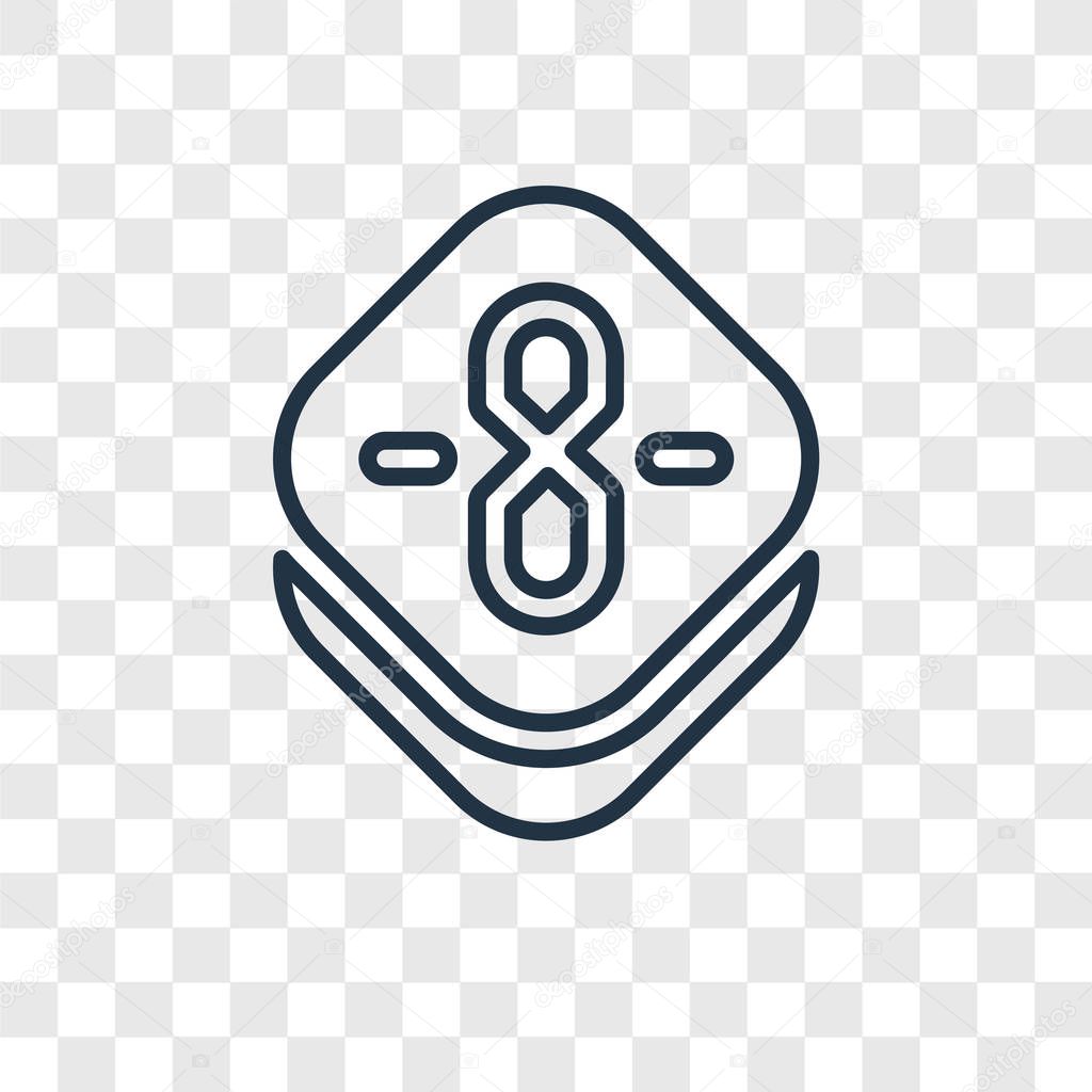 ocho icono en el estilo de diseño de moda. ocho icono aislado sobre ...