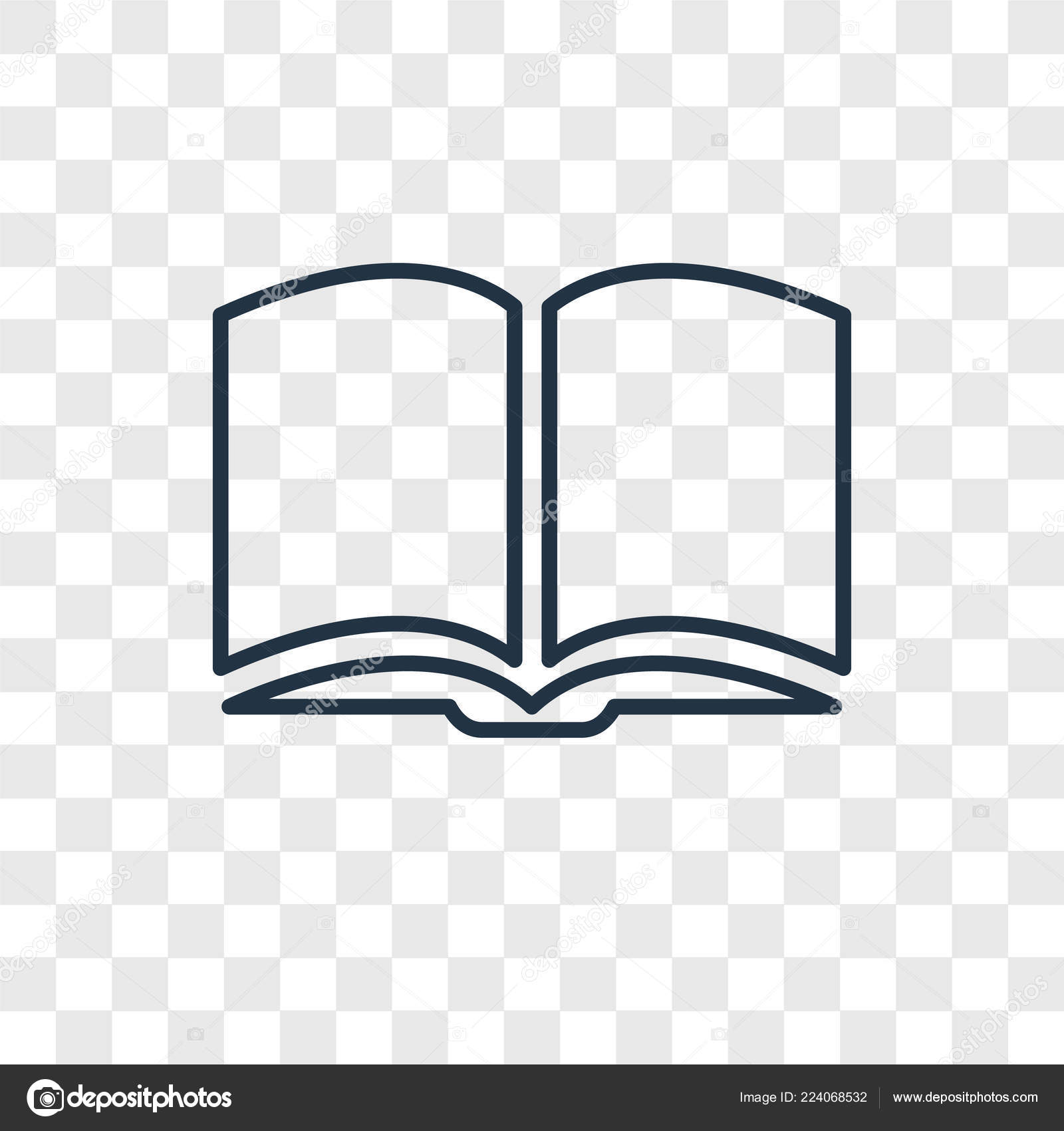 Simple Open Book Icon