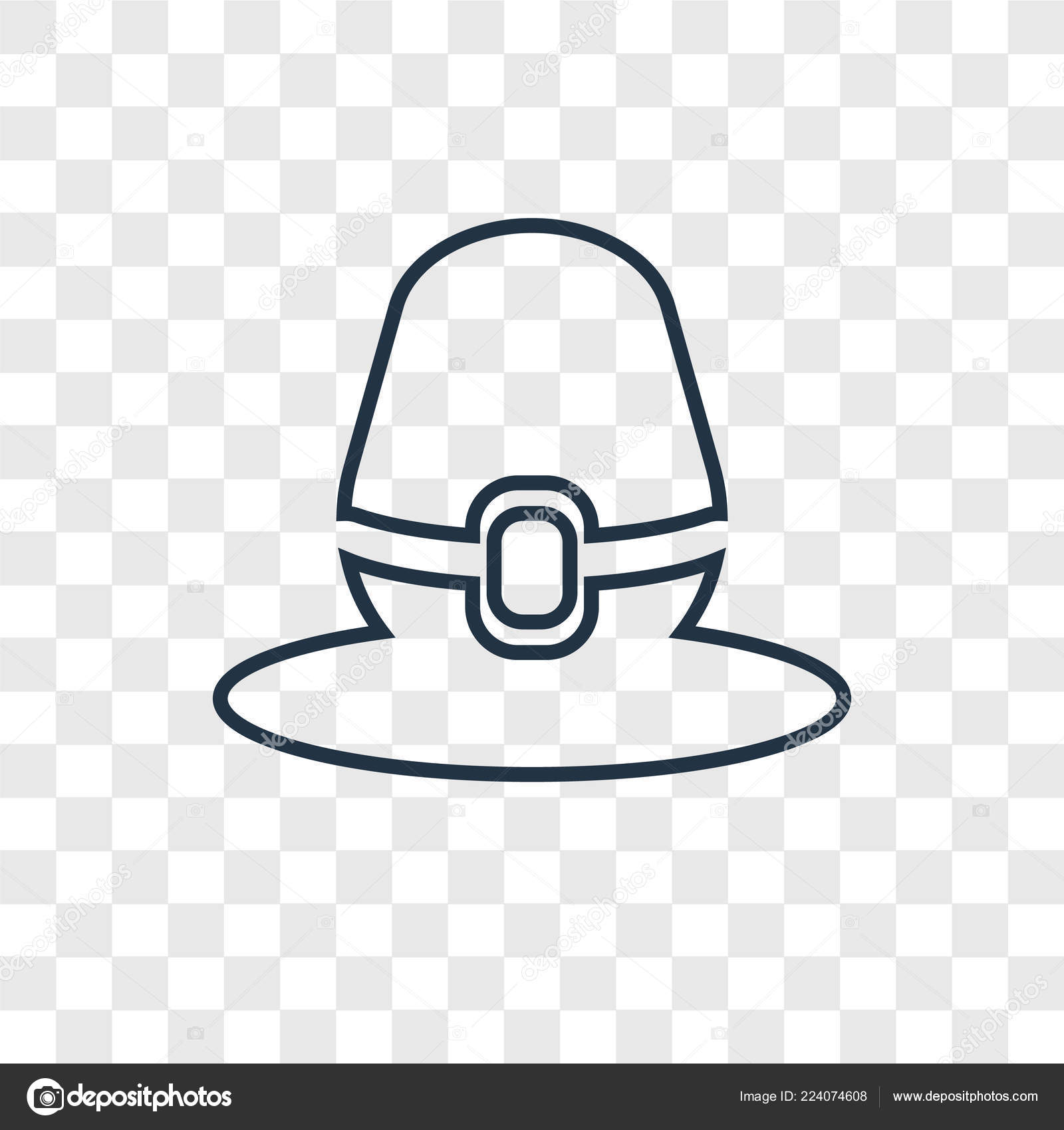 Pilgrim Icon Trendy Design Style Pilgrim Icon Isolated Transparent ...