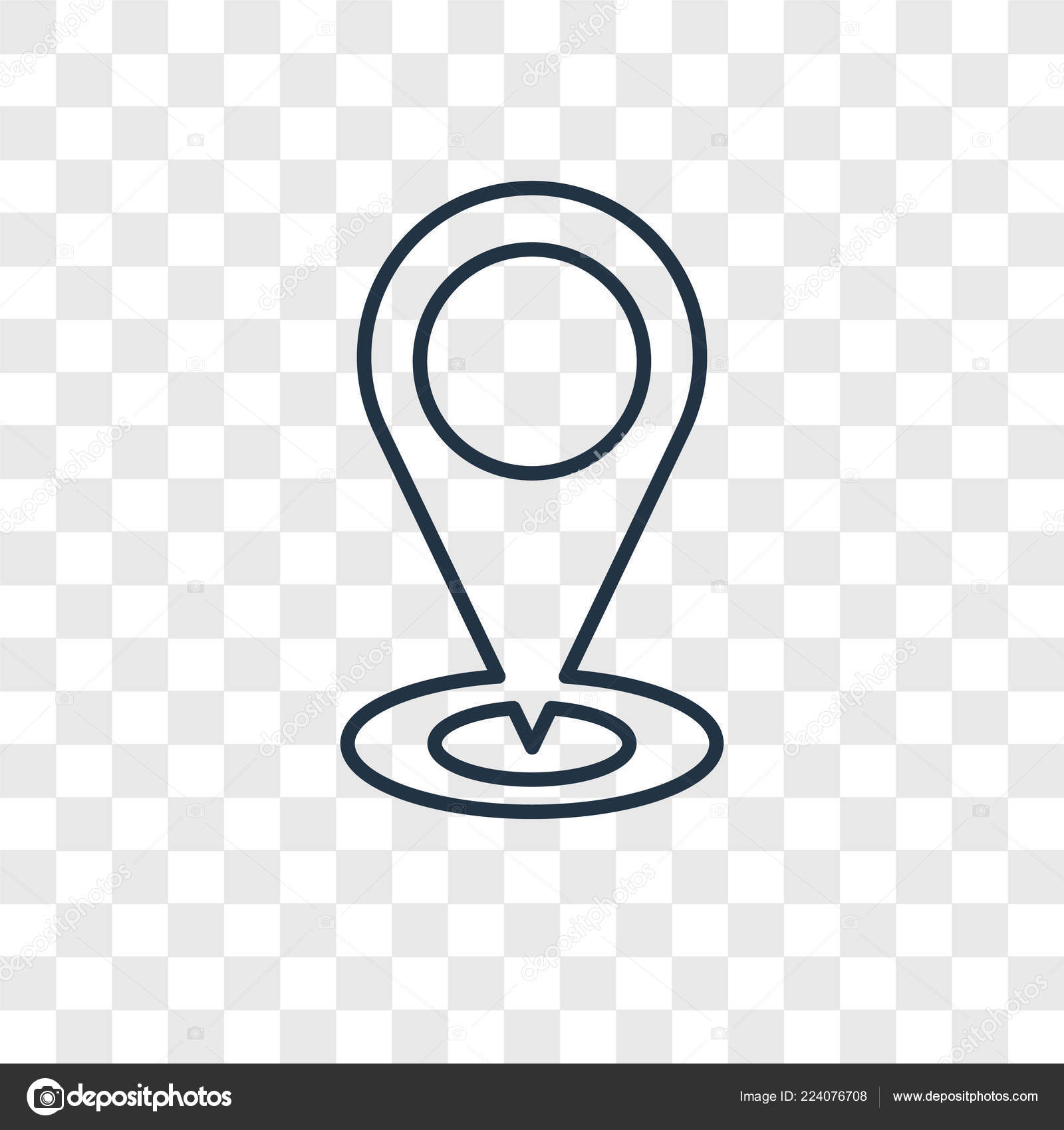 Map Icon Trendy Design Style Map Icon Isolated Transparent Background ...