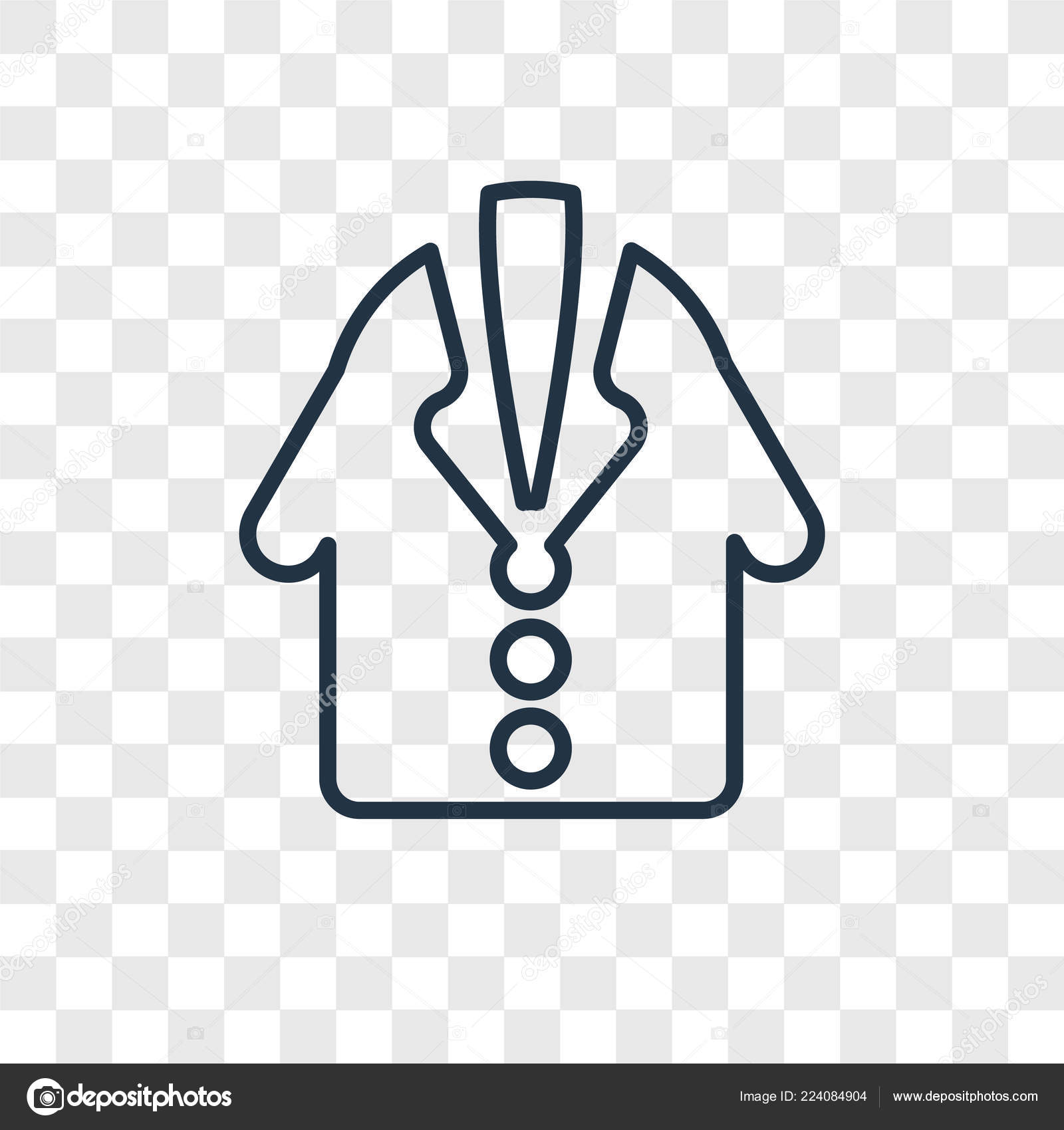 Coat Icon Trendy Design Style Coat Icon Isolated Transparent Background ...